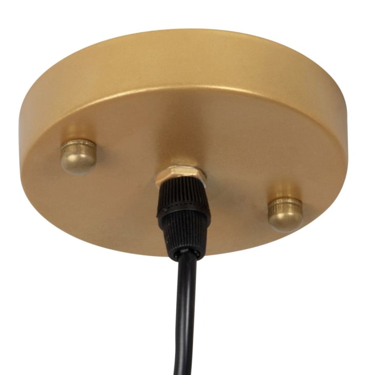 Hängelampe mit Quasten, aus Acryl und goldfarbenem Metall Latcha ...