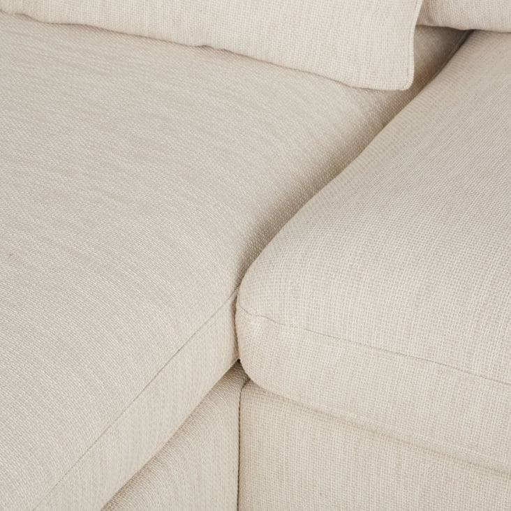 Hoekzetel met linkse armleuning en 4/5 zitplaatsen, beige Anvers ...