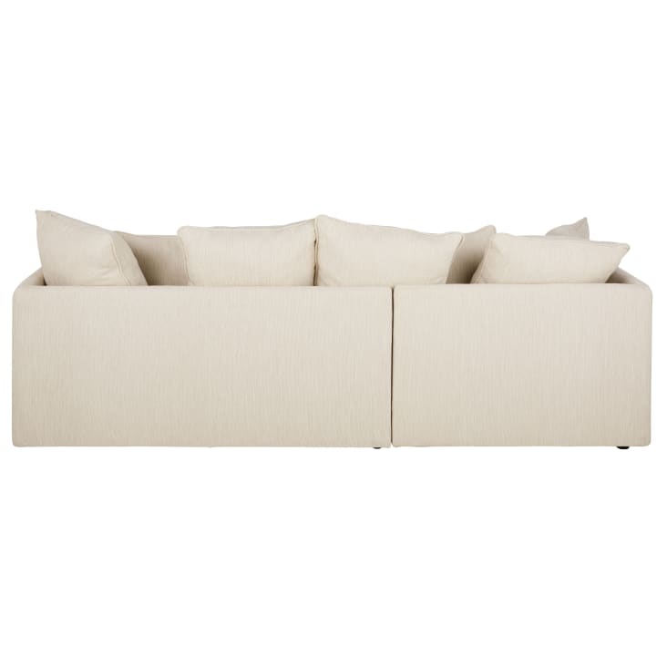 Hoekzetel met linkse armleuning en 4/5 zitplaatsen, beige Anvers ...