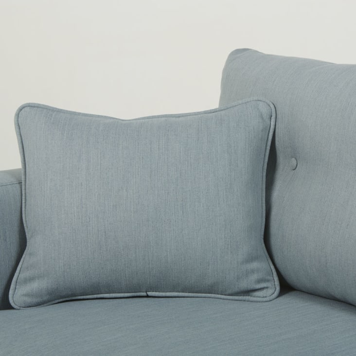 Ijsblauwe zitbank met 3/4 plaatsen in Scandinavische stijl Brooke ...