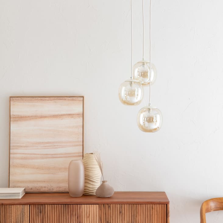 Jarrón de cristal reciclado beige Alt.22 TUZ | Maisons du Monde