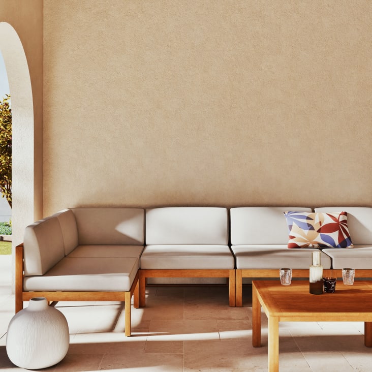 Jarrón grande de dolomita color crudo, alt. 40 SARTENE | Maisons du Monde