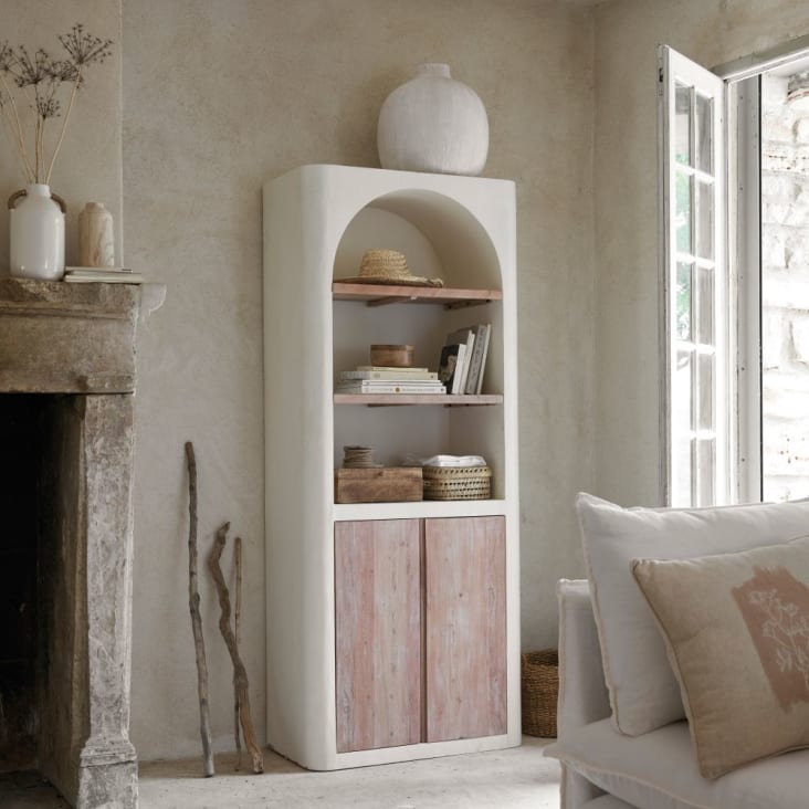 Jarrón grande de dolomita color crudo, alt. 40 SARTENE | Maisons du Monde