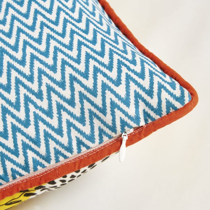 Kissen aus Baumwolle, buntes Blumenmotiv, 45x45cm MAKONO | Maisons du Monde