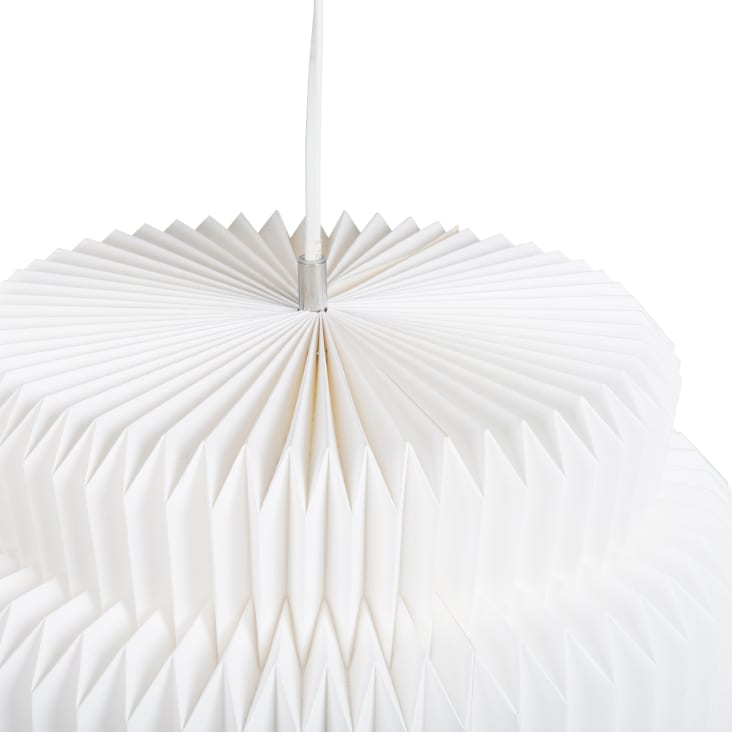 Lámpara de techo de papel plegado blanco VINA | Maisons du Monde
