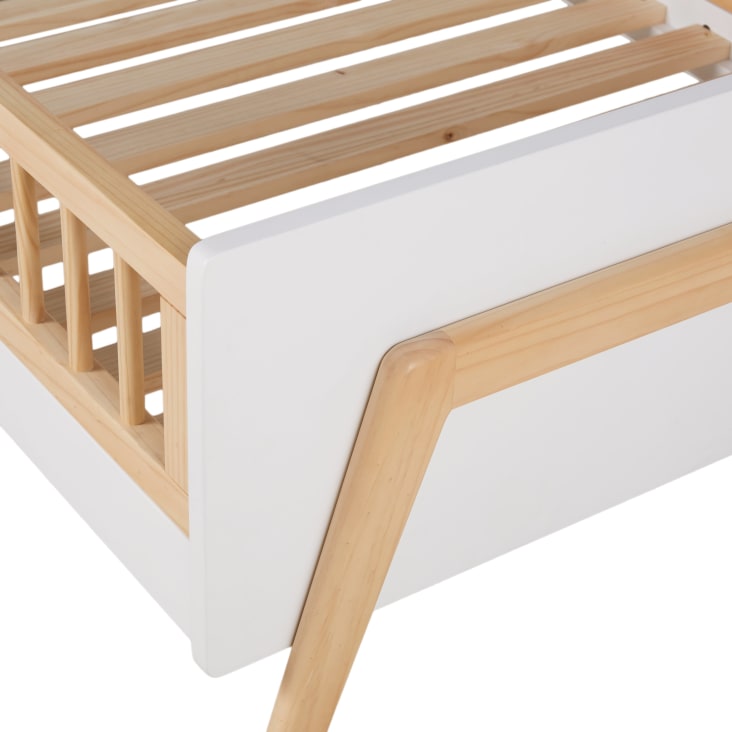 Lit évolutif à barreaux bicolore 90x190 Mimizan | Maisons du Monde