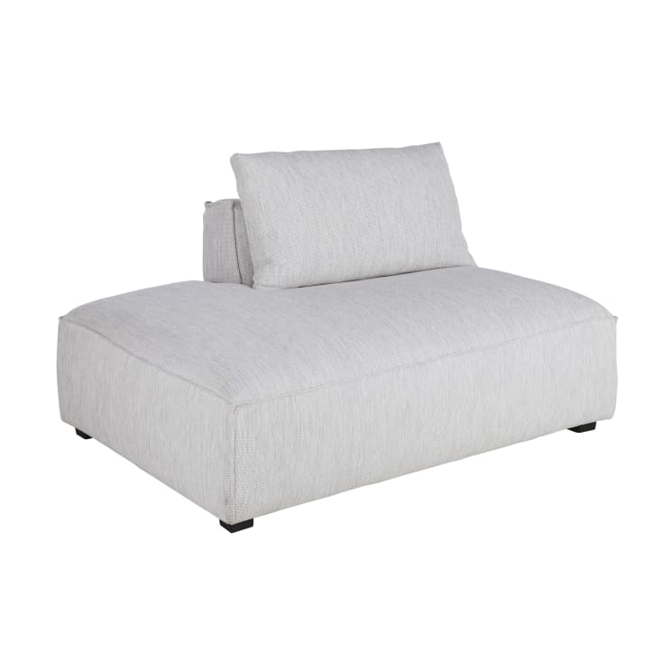 Longchair mit Ecke links für modulares Sofa aus Recycling-Gewebe ...