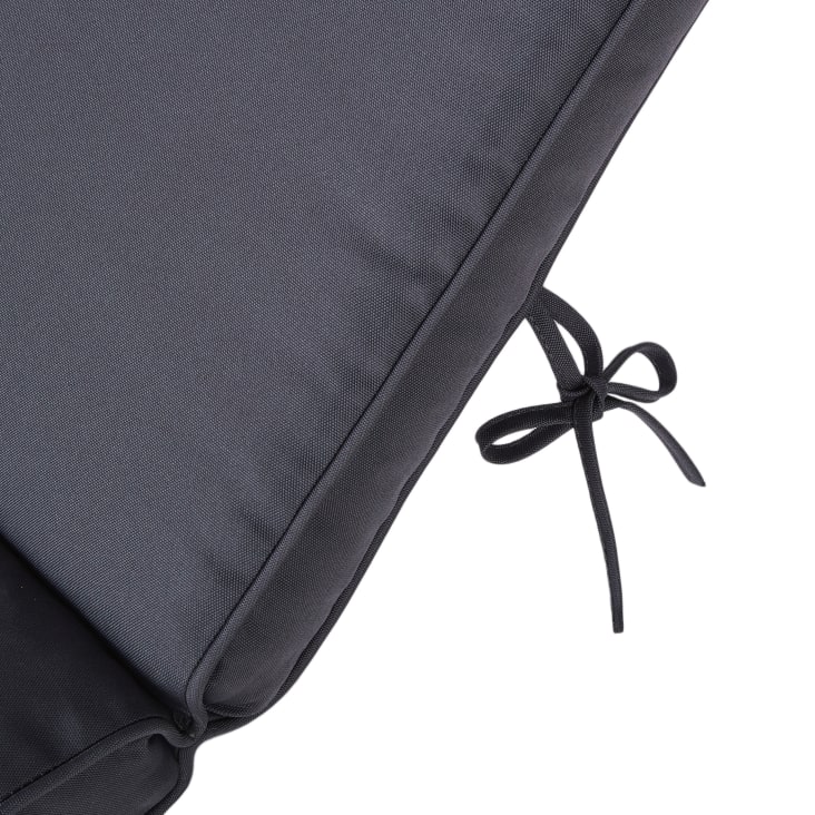 Matras van antracietgrijs gerecycleerd polyester voor het ligbed Oleron ...