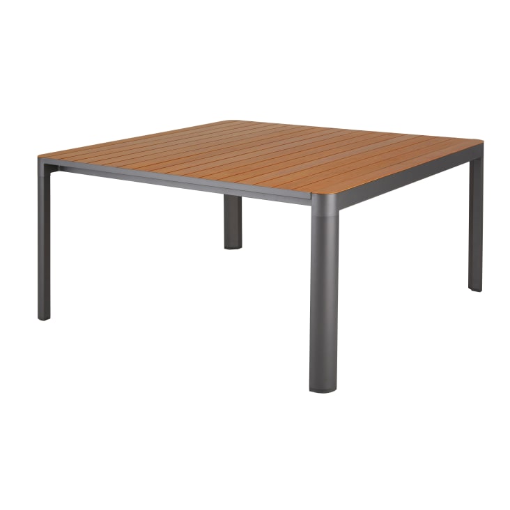 Mesa de jardín extensible de aluminio gris para 8/10 pers., 150/210 cm Castellane | Maisons du Monde