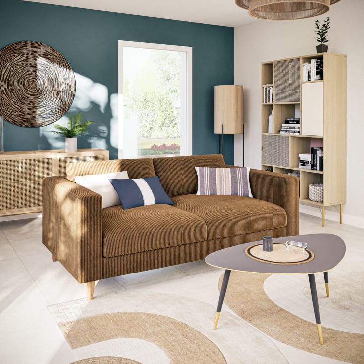 Mini palma artificiale con vaso bianco | Maisons du Monde