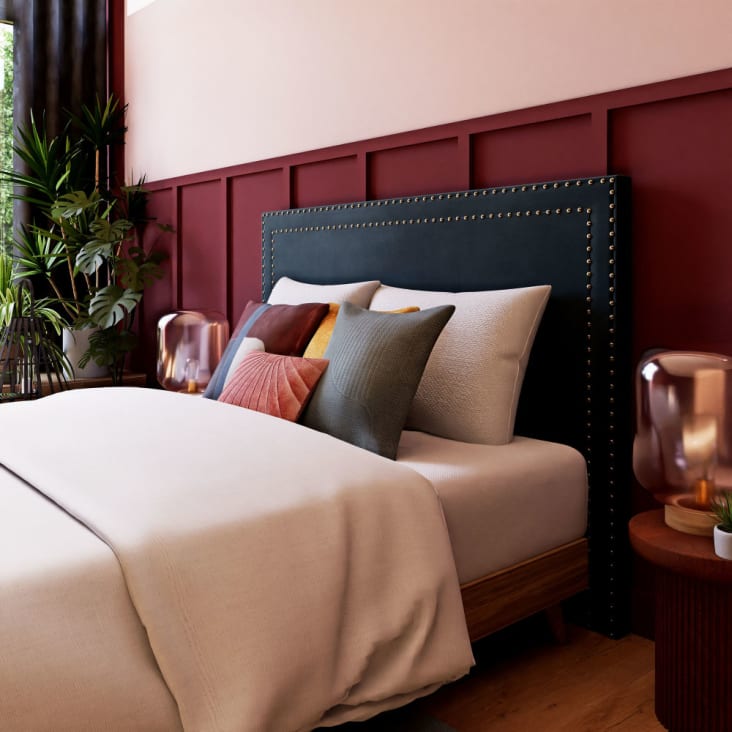 Mini palmera artificial en maceta blanca | Maisons du Monde