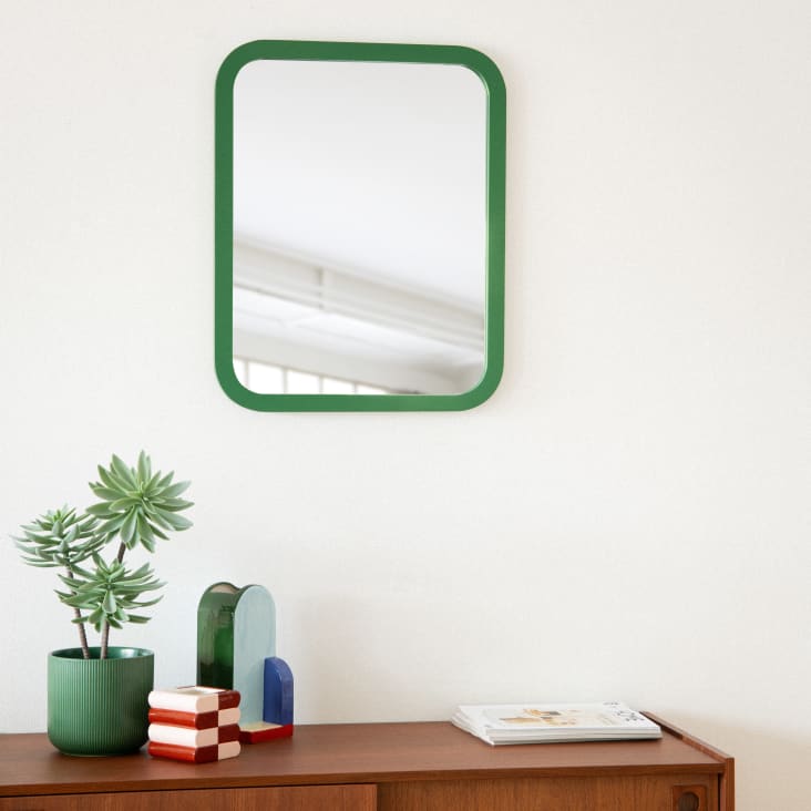 Miroir rectangulaire vert 48x60 Eltham | Maisons du Monde