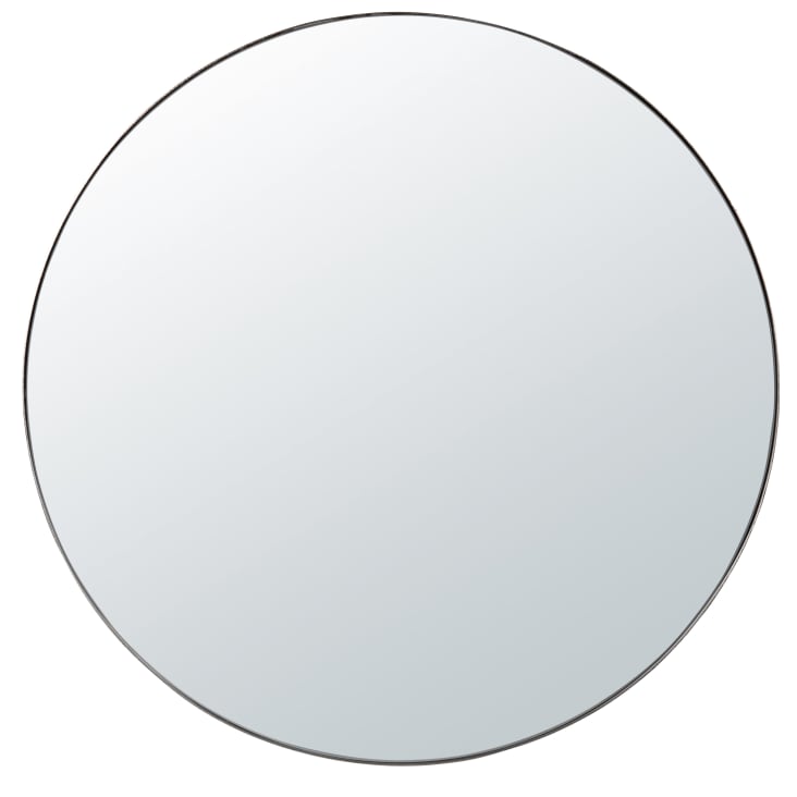 Miroir rond en métal argenté D70 CLEMENT | Maisons du Monde
