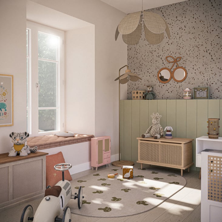 Miroirs cerises en rotin 49x39 Frutti | Maisons du Monde