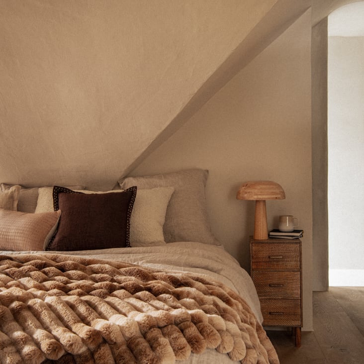 Mug en céramique beige et blanche FERDI | Maisons du Monde