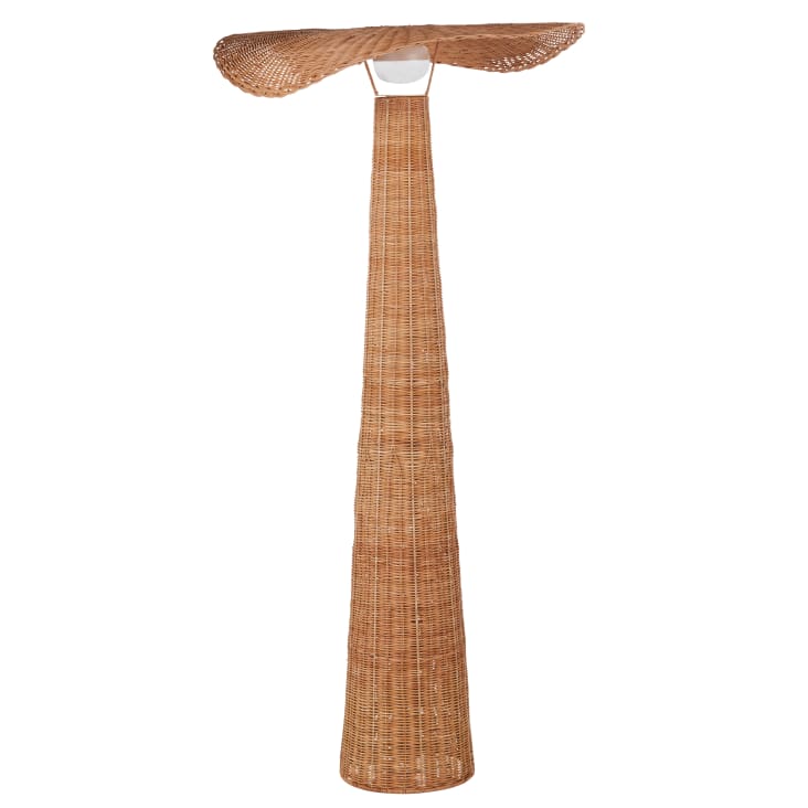 Outdoor-Stehlampe aus Rattan, braun H145cm Leni | Maisons du Monde
