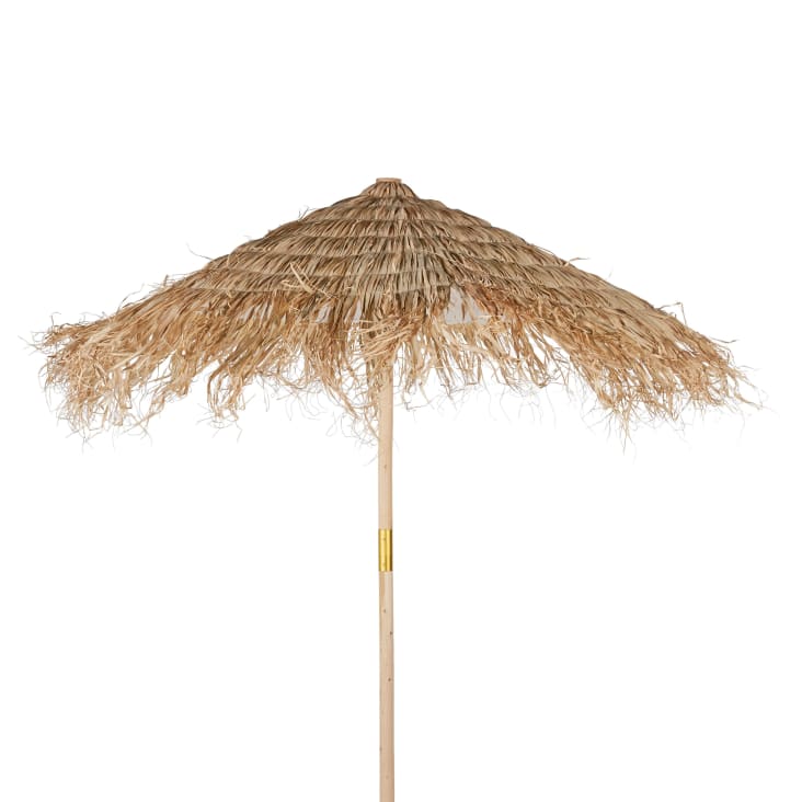 Parasol in berk en gevlochten plantaardige vezel Bahamas | Maisons du Monde