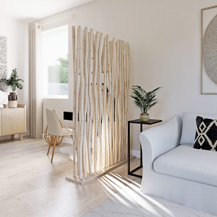 Paravento in legno di teak marrone Panamara | Maisons du Monde