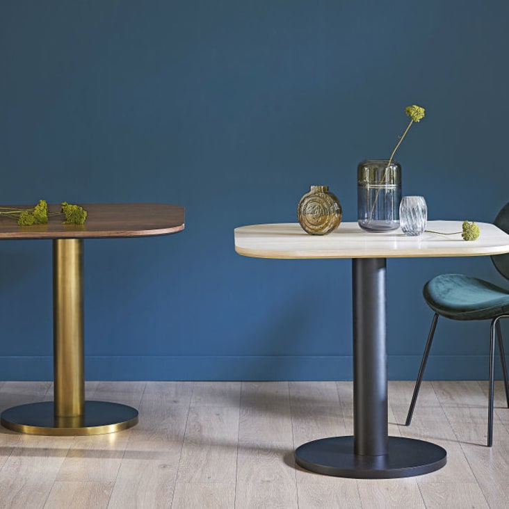 Perna de mesa de metal cor dourada H72 Blackly Business | Maisons du Monde