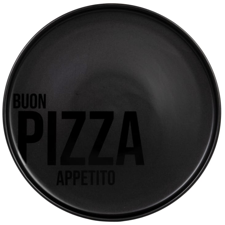 Piatto da pizza in ceramica nera | Maisons du Monde