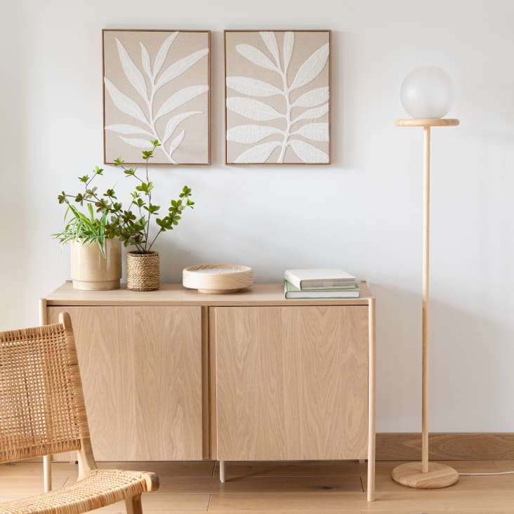 Plante artificielle et pot en rotin AYLINE | Maisons du Monde