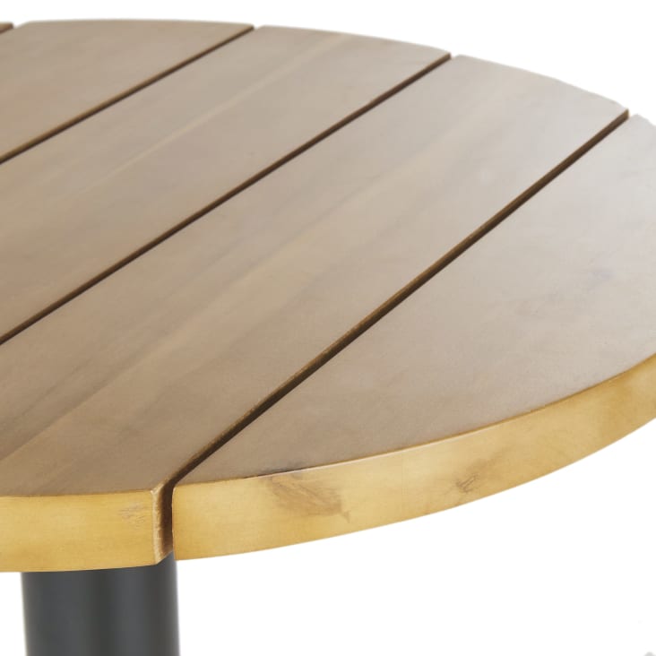 Plateau de table rond en acacia 2 personnes D60 Element Business ...