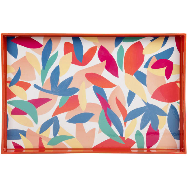 Plateau rectangulaire en polypropylène multicolore LOUREDA | Maisons du ...