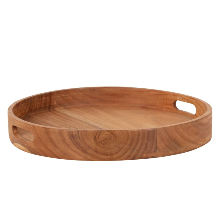 Plateau rond en bois d'acacia Diane | Maisons du Monde