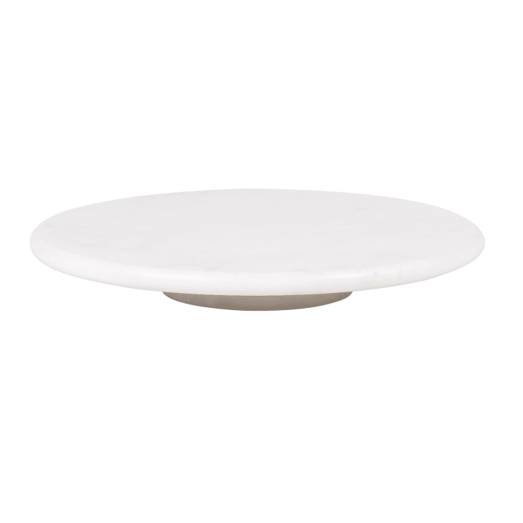 Plateau tournant en marbre blanc D30 | Maisons du Monde