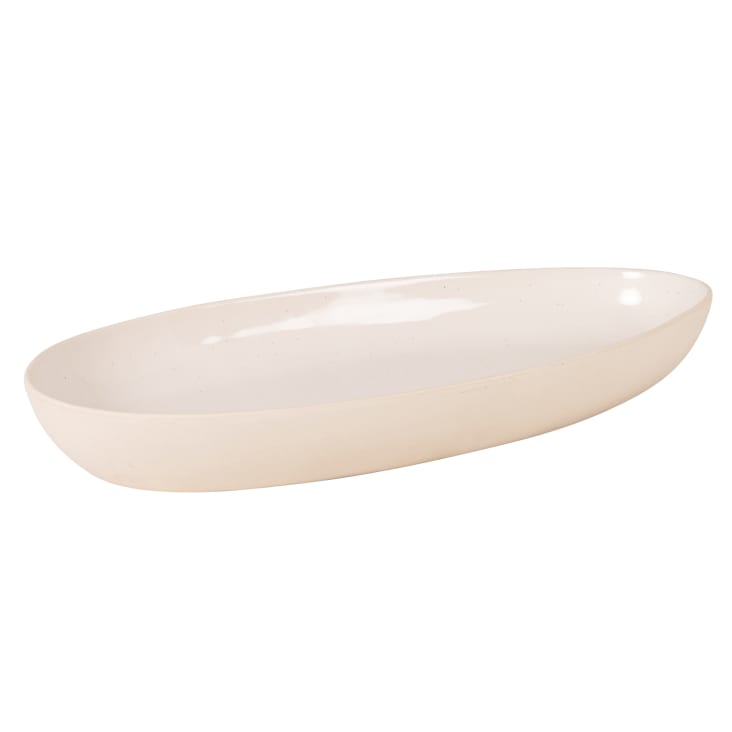 Plato de presentación de gres beige Atilia | Maisons du Monde
