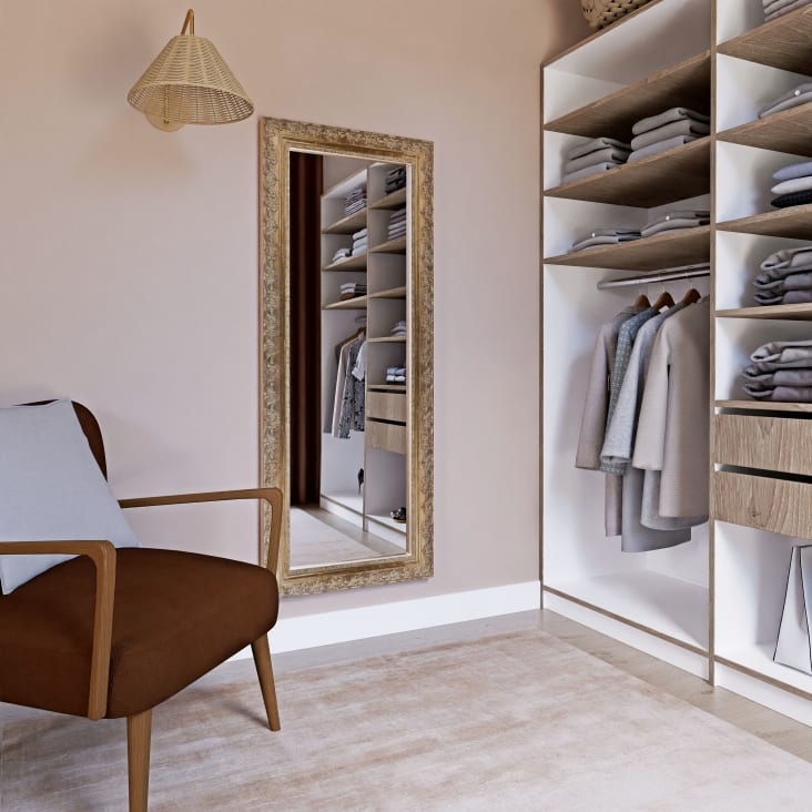 Poltrona in tessuto bouclé color ruggine Meyer | Maisons du Monde