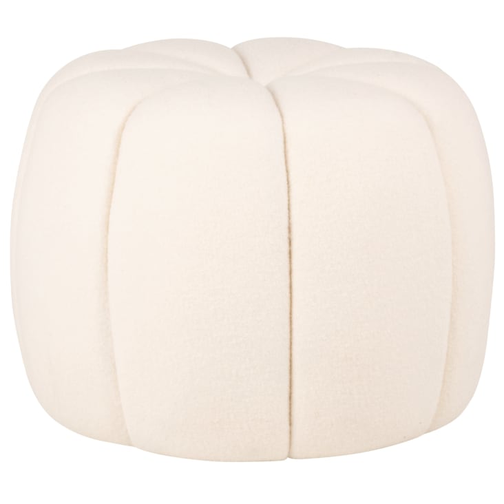 Puf de lana color crudo Louanie | Maisons du Monde