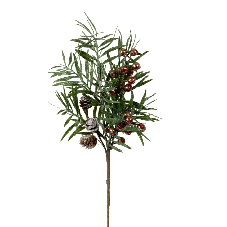 Ramo artificiale verde e rosso Traditional Christmas | Maisons du Monde