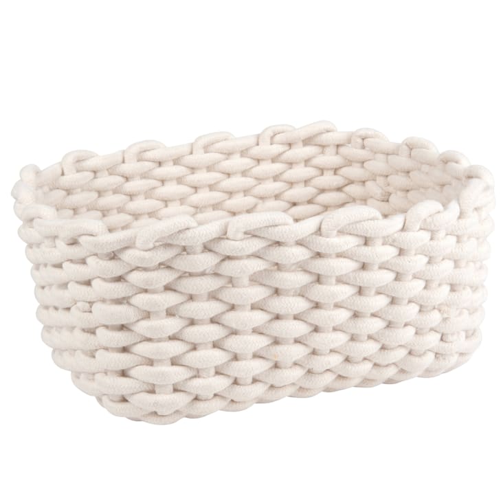 Rechthoekige mand, witte | Maisons du Monde