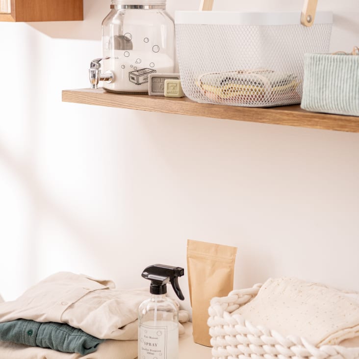 Rechthoekige mand, witte | Maisons du Monde