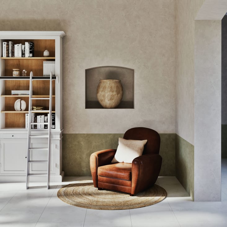 Rond beige tapijt uit gevlochten jute D150 BRAGA | Maisons du Monde