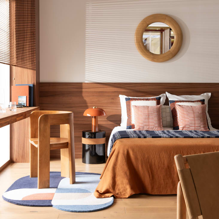 Runder Spiegel aus Eichenholz, D70cm AGORE | Maisons du Monde