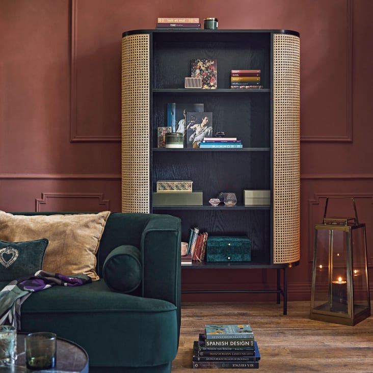 Samtkissen, beige, 60x40cm BOLZA | Maisons du Monde