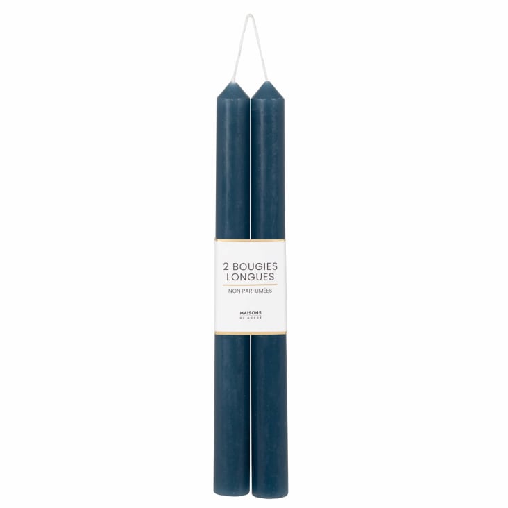 Set de 2 velas largas azules Colorama | Maisons du Monde