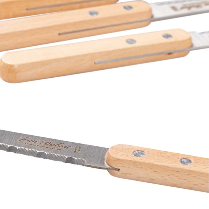 Set di coltelli (x6) in acciaio inox e legno di faggio Maisons du Monde ...