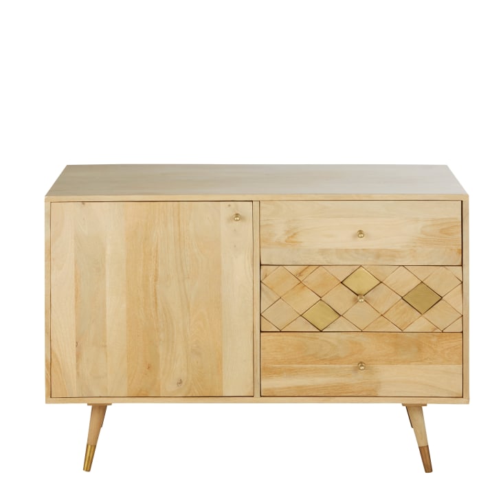 Sideboard aus Mangoholz mit 1 Tür und 3 Schubladen Salome | Maisons du ...