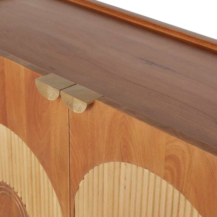 Sideboard aus massivem Mangoholz und Rattan 180 cm | Maisons du Monde