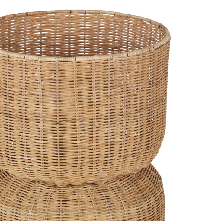 Sierpot van gevlochten rotan, H82 HONORINE | Maisons du Monde