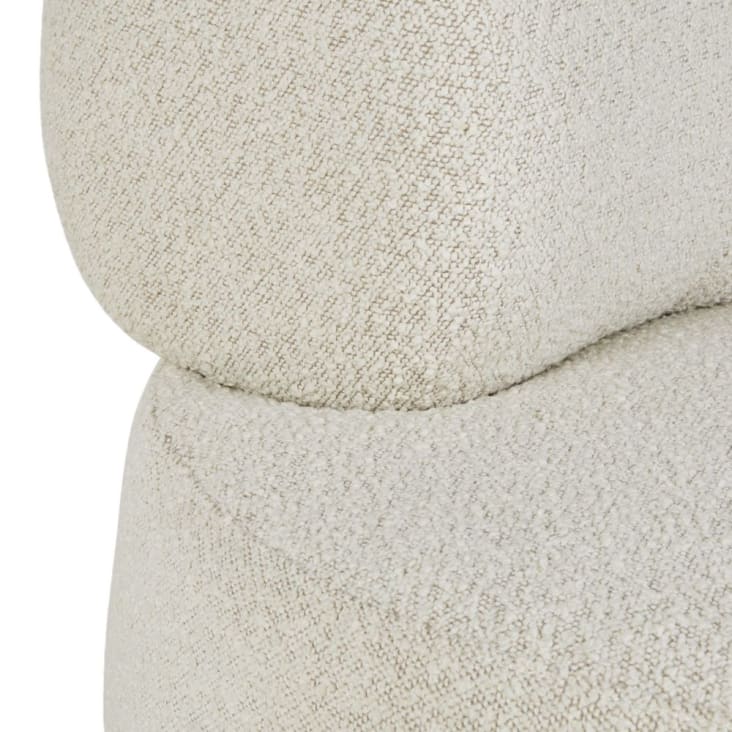 Sillón giratorio de rizo gris claro Swivel | Maisons du Monde