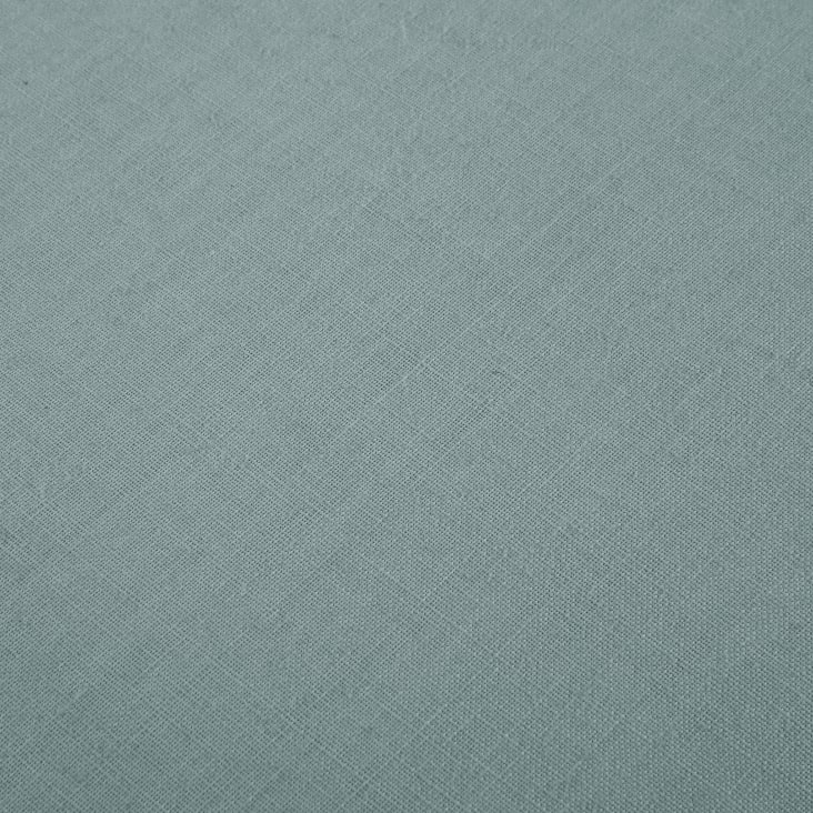 Sofá cama de 3/4 plazas de lino azul celedón con colchón de 6 cm Barcelone | Maisons du Monde