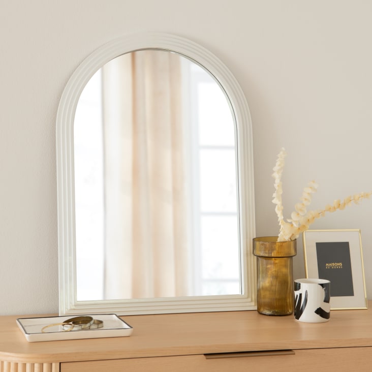 Specchio ad arco bianco 50x70 cm Jack | Maisons du Monde