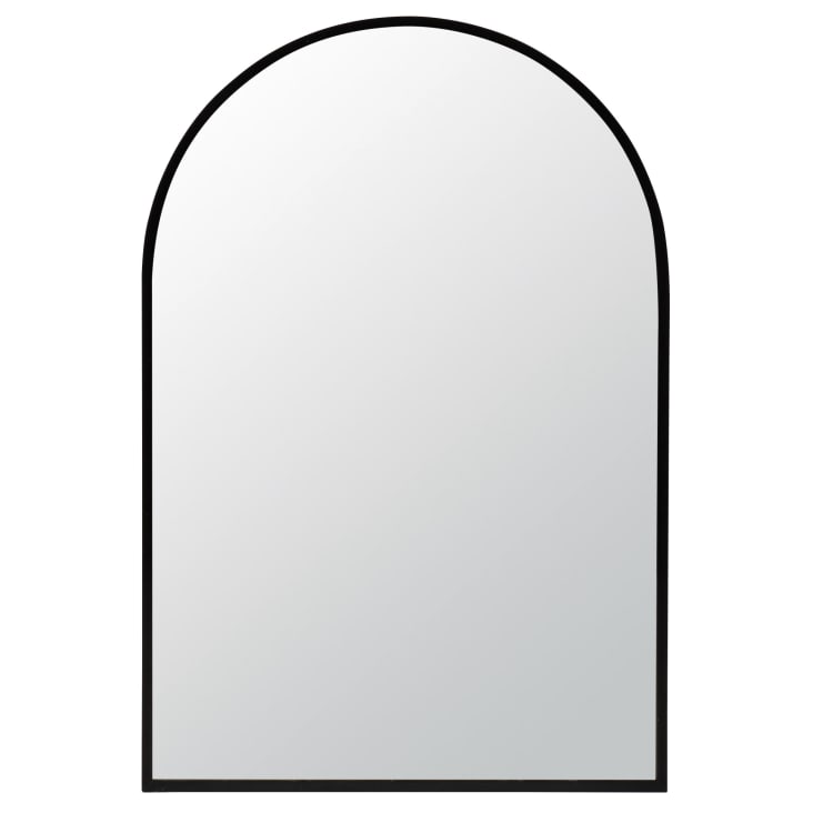 Specchio ad arco in metallo nero 40x60 cm Brooklyn | Maisons du Monde
