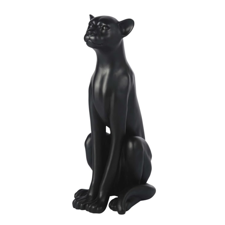 Statue lionne noire H74 ANIKO | Maisons du Monde