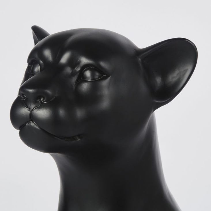 Statue lionne noire H74 ANIKO | Maisons du Monde