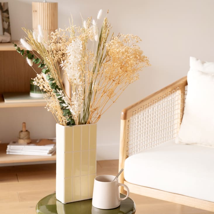 Strauß aus ecrufarbenen Trockenblumen NINCA | Maisons du Monde